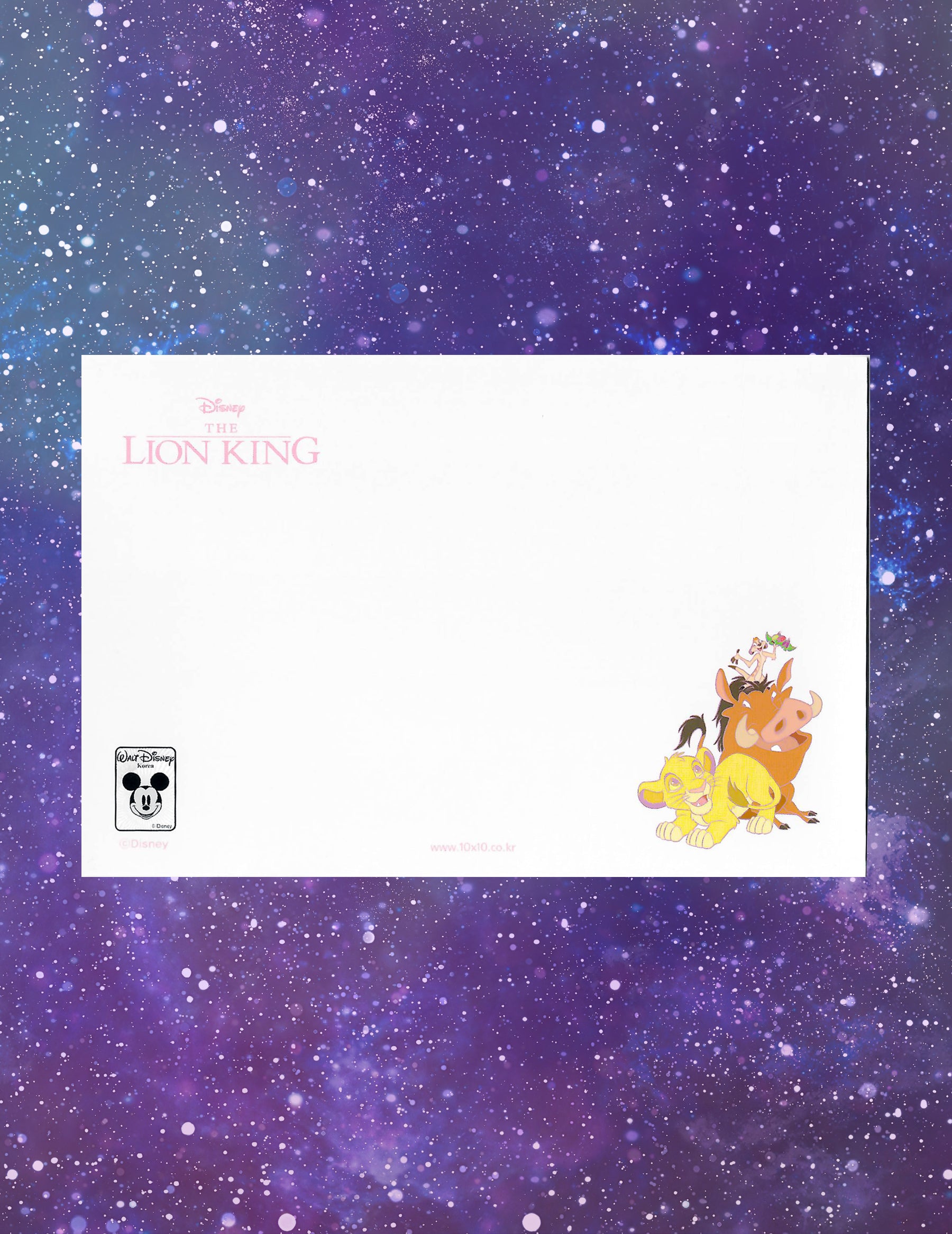 Hologram Postcard [Disney] Lion King Togeher – TIMELY BASKET