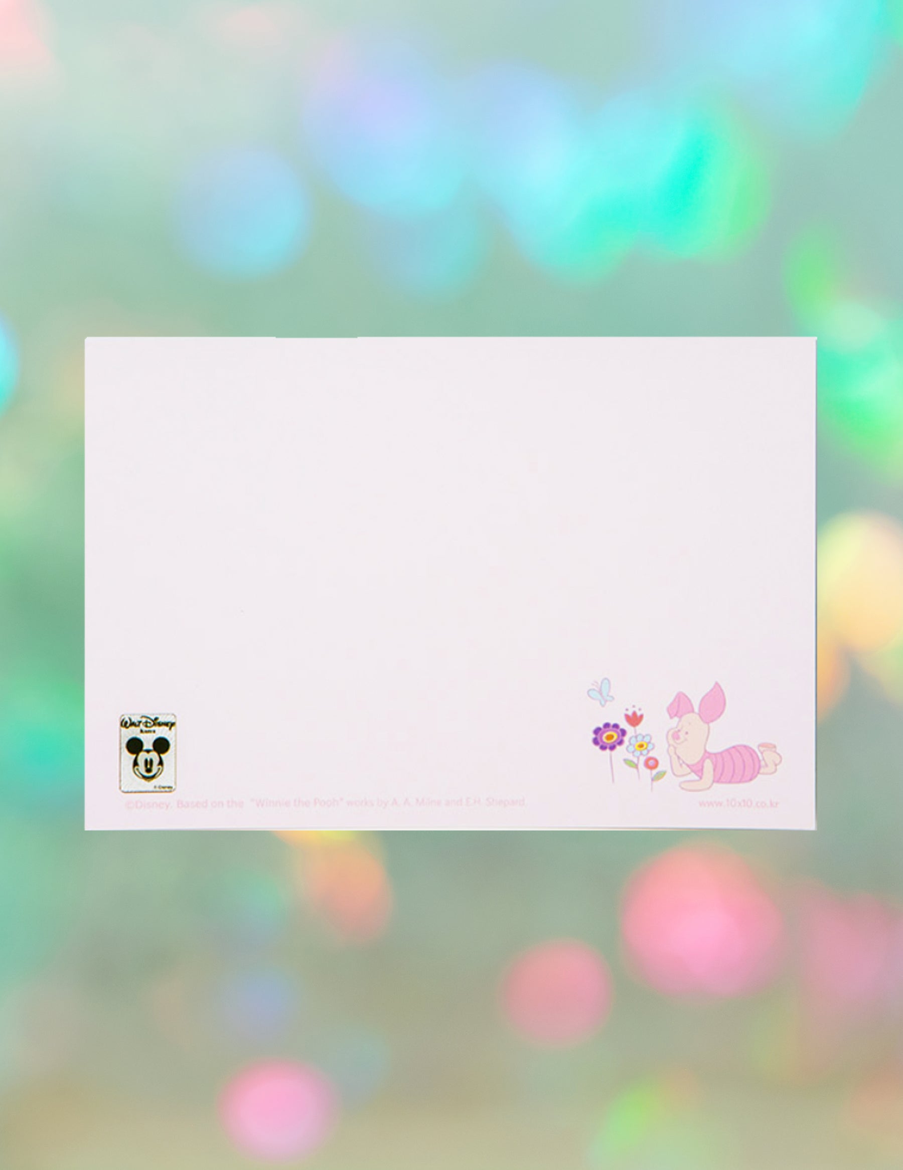 10X10 Hologram Postcard [Disney] Winnie the Pooh Hug – TIMELY BASKET