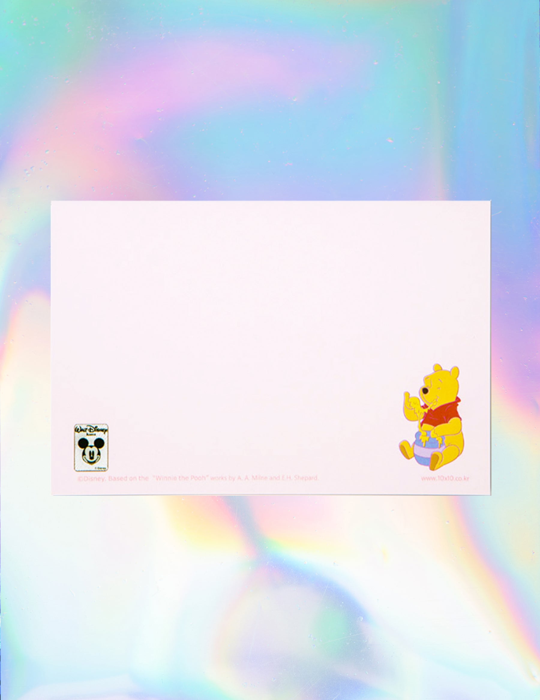 Hologram Postcard [Disney] Winnie the Pooh Sweet – TIMELY BASKET